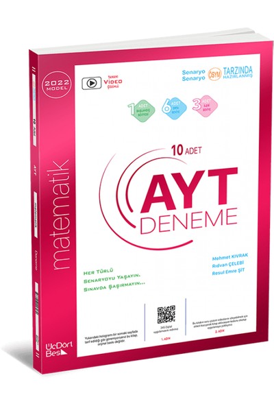 ÜçDörtBeş Yayınları Ayt 10’lu Matematik Deneme ÜçDörtBeş Yayınları Ayt 10’lu Matematik Deneme