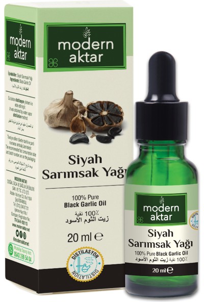 Modern Aktar Siyah Sarımsak Yağı 20 ml Modern Aktar Siyah Sarımsak Yağı 20 ml