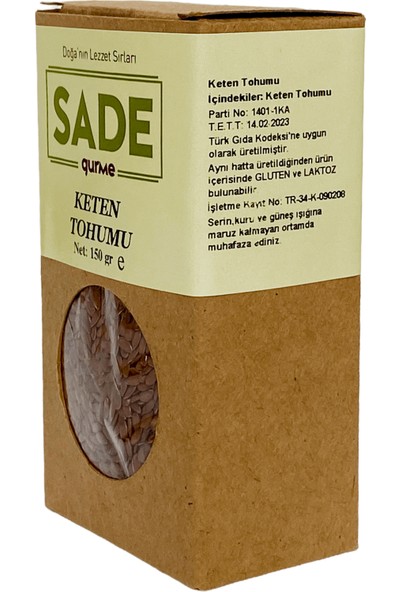 Sade Gurme Keten Tohumu 150 gr