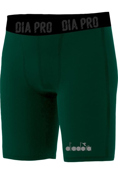 Diadora Flatron Pro - Erkek Yeşil Kısa Tayt - Flatronkfs
