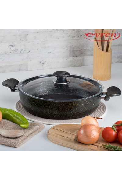 EVREN MUTFAK Naturel Granit Pilav Tenceresi 22 cm EVREN MUTFAK Naturel Granit Pilav Tenceresi 22 cm