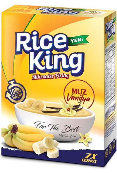 Rice King Mikronize Pirinç Muz&Vanilya 350 gr Rice King Mikronize Pirinç Muz&Vanilya 350 gr