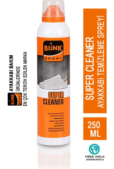 Blink Sport Super Cleaner Ayakkabı Temizleme Spreyi 250 ml Blink Sport Super Cleaner Ayakkabı Temizleme Spreyi 250 ml