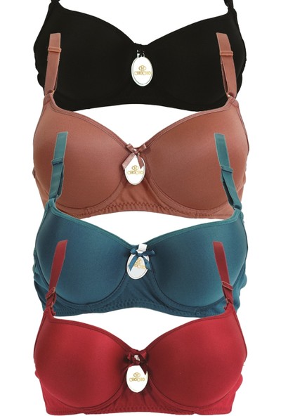 Chc Chocho Kadın Balenli Dolgusuz 4'lü Sütyen Takımı