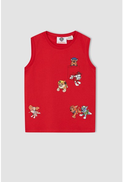 DeFacto Erkek Çocuk PAW Patrol Lisanslı Bisiklet Yaka Regular Fit Atlet X7359A622HS DeFacto Erkek Çocuk PAW Patrol Lisanslı Bisiklet Yaka Regular Fit Atlet X7359A622HS