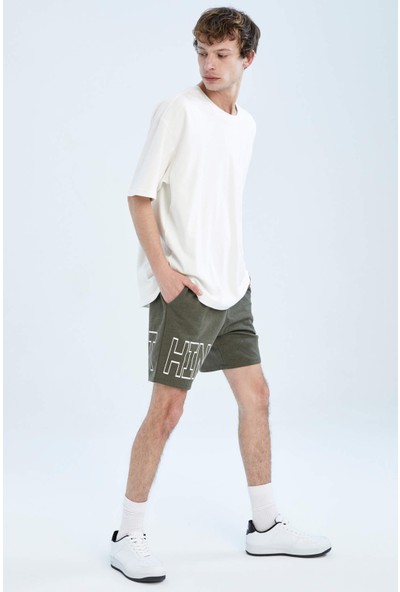 DeFacto Slim Fit Ince Kumaş Geri Dönüşümlü ŞORT X5992AZ22SM