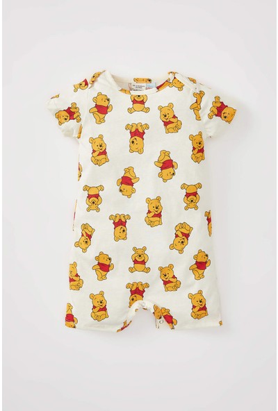 DeFacto Erkek Bebek Winnie The Pooh Lisanslı Yeni Doğan Kısa Kollu Pamuklu Tulum X9953A222SM DeFacto Erkek Bebek Winnie The Pooh Lisanslı Yeni Doğan Kısa Kollu Pamuklu Tulum X9953A222SM