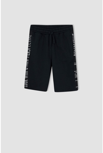 DeFacto Erkek Çocuk Regular Fit Penye Bermuda Y5109A622SM