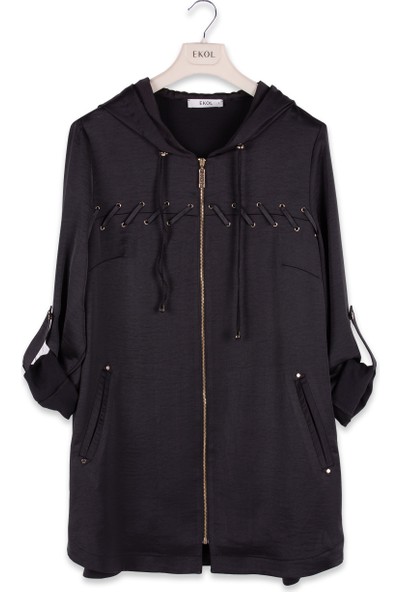 Ekol Kapüşonlu Trençkot