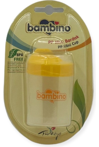 Bambino Pp Mini Bardak 50CL - Sarı
