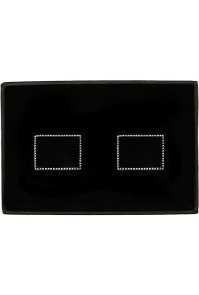 Altınyıldız Classics Erkek Siyah Düz Siyah Klasik Kol Düğmesi