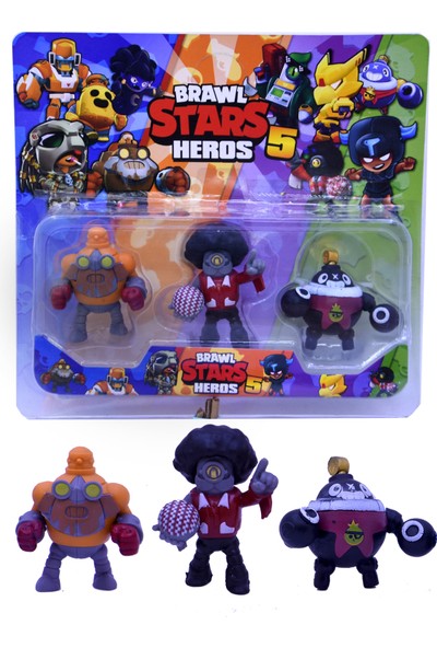 UDATOYS Brawl Stars Karakter Figür Oyuncak 3lü Set UDATOYS Brawl Stars Karakter Figür Oyuncak 3lü Set