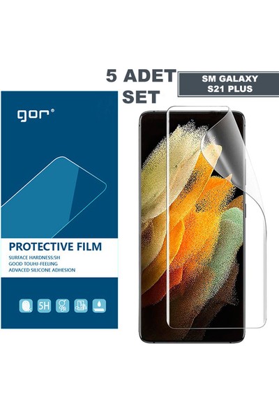 Gor Sm Galaxy S21+PLUS Hd Darbe Emici Ekran Koruyucu Jelatin 5 Adet Set Gor Sm Galaxy S21+PLUS Hd Darbe Emici Ekran Koruyucu Jelatin 5 Adet Set
