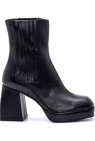Sofia Baldi Tulipa Siyah Deri Kadın Topuklu Bot Sofia Baldi Tulipa Siyah Deri Kadın Topuklu Bot