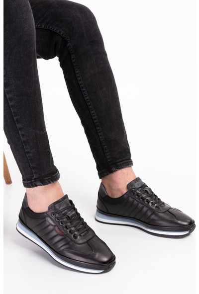 Mehmet Baran Sneakerss Ayakkabı Deri Siyah Spor Ayakkabı Mehmet Baran Sneakerss Ayakkabı Deri Siyah Spor Ayakkabı