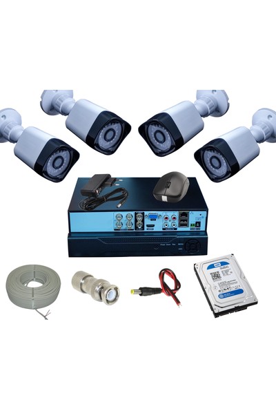 Ultra Güvenlik 4 Lü Güvenlik Kamera Seti