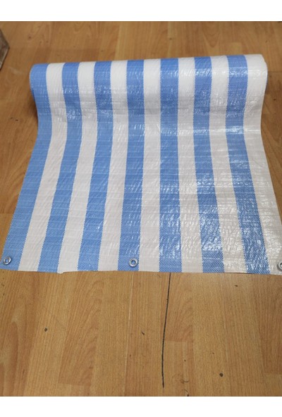 Başak Ev Tekstili Başak Mavi Çizgili Pvc Balkon Brandası 200 Cm x 67 Cm