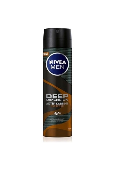 Nivea Deep Dimension Espresso Deodorant Erkek 150 ml Nivea Deep Dimension Espresso Deodorant Erkek 150 ml