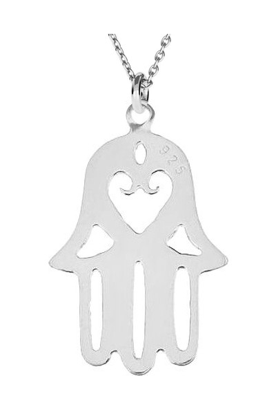 DMN Telkari Silver Hamsa El Kolyesi 925 Ayar Gümüş Kolye DMN Telkari Silver Hamsa El Kolyesi 925 Ayar Gümüş Kolye