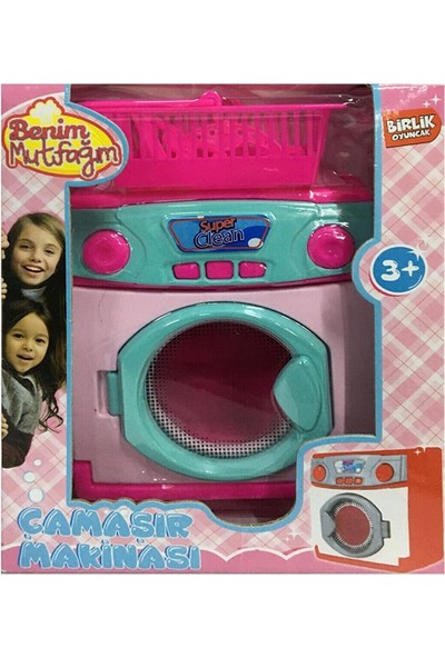 Benim Mutfağım Aksesuarlı Çamaşır Makinesi - Pembe