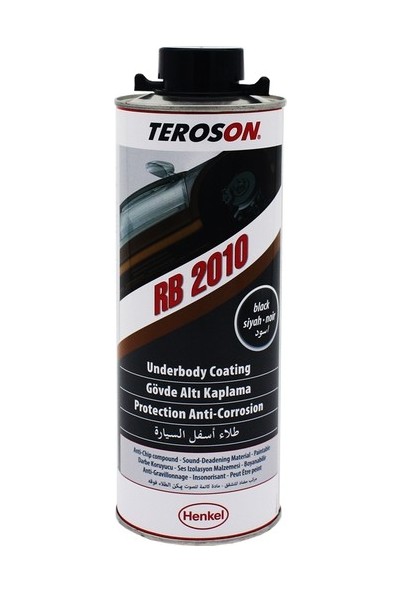 Teroson Rb 2010 Darbe koruyucu ısı ve Ses Yalıtım Pütürü 1 kg Siyah