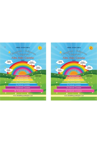 Okuyorum Anlıyorum Yazıyorum 5N1K Adım Adım Cümleler 1-2 - Girne Aydın Duruş (Ciltli)