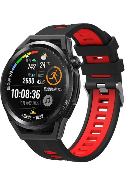 Dolia Xiaomi Amaz-Fit Gts Krd-55 Silikon Kordon Renk Siyah Kırmızı Dolia Xiaomi Amaz-Fit Gts Krd-55 Silikon Kordon Renk Siyah Kırmızı