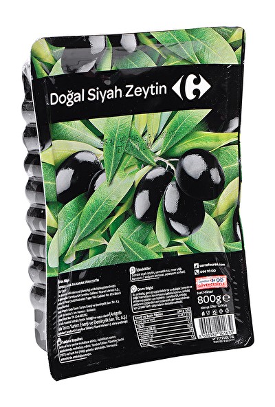 Carrefour Doğal Siyah Zeytin 800 gr Carrefour Doğal Siyah Zeytin 800 gr