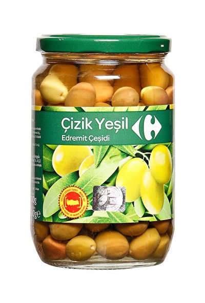 Carrefour Edremit Çizik Yeşil Zeytin 400 gr Carrefour Edremit Çizik Yeşil Zeytin 400 gr
