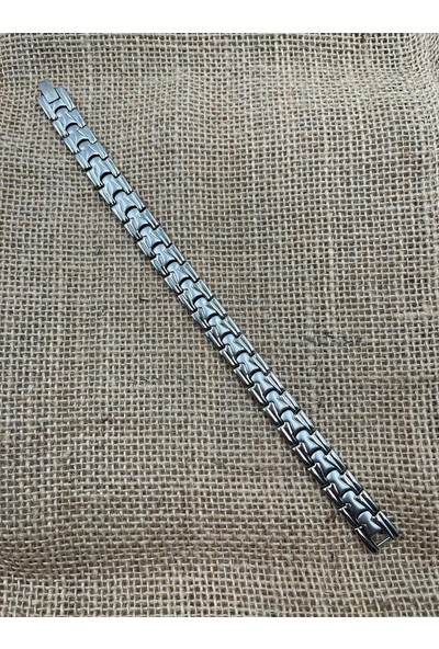 Amplim Çelik Manyetik Bileklik Unisex Bileklik 04