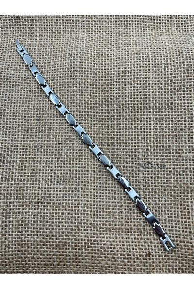 Amplim Çelik Manyetik Bileklik Unisex Bileklik 05