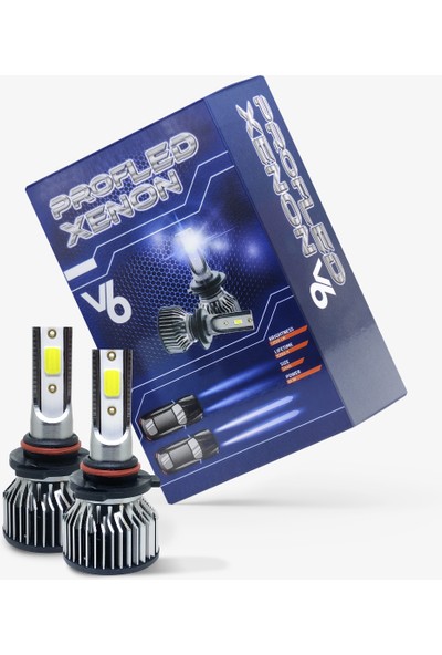 Profled V6 Hb4 9006 LED Xenon Şimşek Etkili Beyaz Renk Soğutma Fanlı Oto Ampul 12.000 Lümen- Profled V6 Hb4 9006 LED Xenon Şimşek Etkili Beyaz Renk Soğutma Fanlı Oto Ampul 12.000 Lümen-