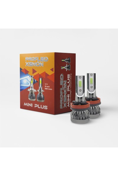 Profled H11 Mini Plus LED Xenon Far Şimşek Etkili Beyaz Renkli Oto Ampul 9000 Lümen Profled H11 Mini Plus LED Xenon Far Şimşek Etkili Beyaz Renkli Oto Ampul 9000 Lümen
