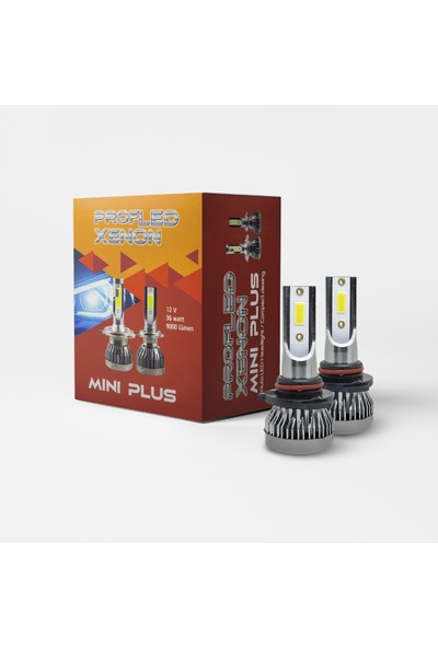 Profled Hb3 9005 Mini Plus LED Xenon Far Şimşek Etkili Beyaz Renkli Oto Ampul 9000 Lümen Profled Hb3 9005 Mini Plus LED Xenon Far Şimşek Etkili Beyaz Renkli Oto Ampul 9000 Lümen