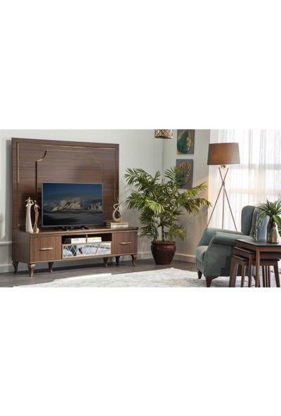 Bellona Volga Tv Ünitesi Duvar Plazma Sehpa Ceviz Bellona Volga Tv Ünitesi Duvar Plazma Sehpa Ceviz