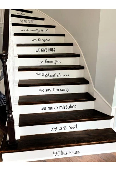 Fitifit Design Motto Merdiven Etiket 11 Adet Fitifit Design Motto Merdiven Etiket 11 Adet
