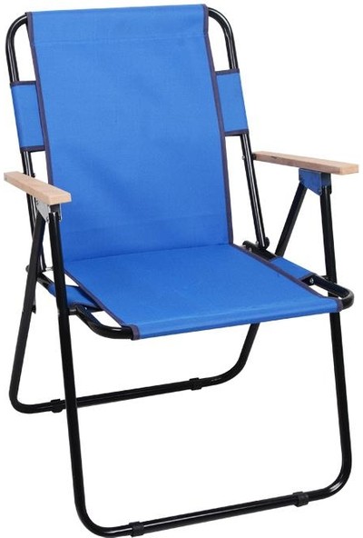 Katlanabilir Tahta Plaj Kamp Sandalyesi