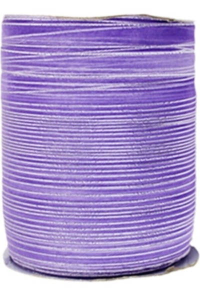 Piyop Organze Kurdele 1 cm Kenarı Şeritli - 457 Metre Lila