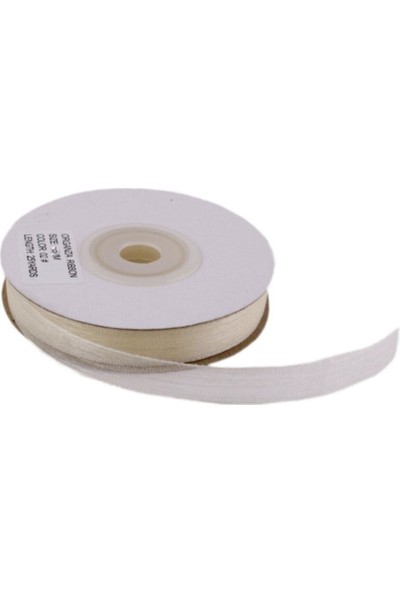 Piyop Organze Kurdele 10 mm - 22 Metre Krem Piyop Organze Kurdele 10 mm - 22 Metre Krem