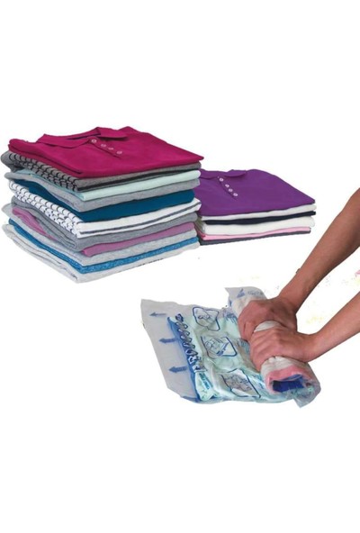 Vakumlu Seyahat Torbası 3 Adet 40 x 60 cm Small Seyahat Poşeti Vakumlu Seyahat Torbası 3 Adet 40 x 60 cm Small Seyahat Poşeti