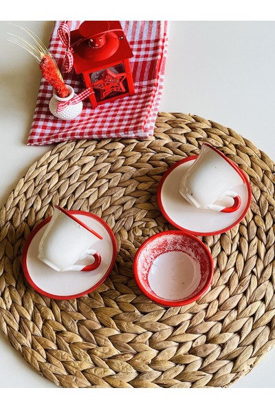 Den Tasarım Hediyelik Anneler Günü Özel 2 Kişilik Kahve Fincan Seti