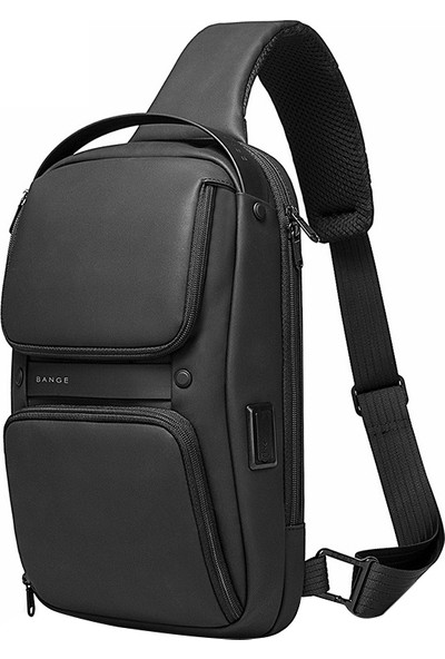 Bange BG-7258 Erkek Oxford Bez Su Geçirmez Crossbody Çanta Siyah (Yurt Dışından)