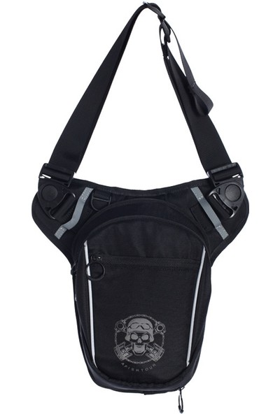 Yuekeda FM2034 Outdoor Bisiklet Bacak Çantası Siyah (Yurt Dışından)