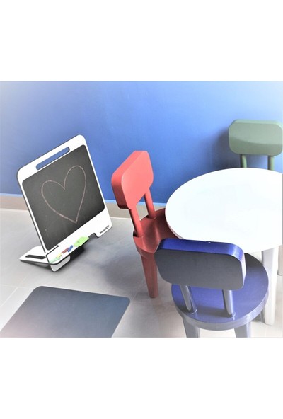 Laviyosa Eğitici Oyuncak Çift Taraflı Çocuk Yazı Tahtası Tebeşir Silgi