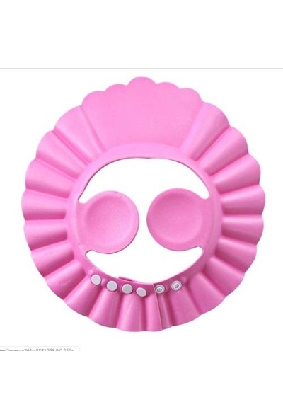 Go İthalat Kulaklıklı Bebek Banyo Şapkası Pembe