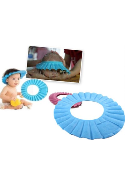 Go İthalat Bebek Banyo Şapkası Baby Mate - Mavi