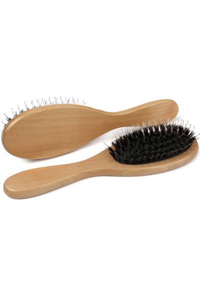 Daha Yok Mu Kaynak Saç Açma Fırçası - Doğal Ahşap