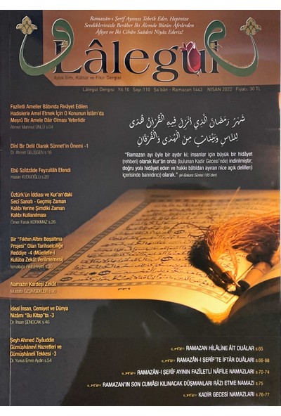 Lalegül Dergisi Nisan 2022 Sayısı Lalegül Dergisi Nisan 2022 Sayısı