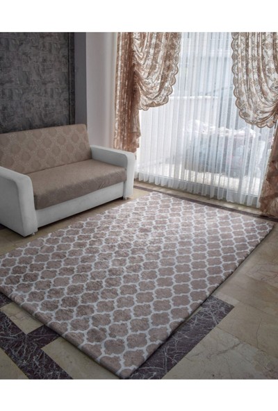 Modern Zümrüt Ev Tekstil - Lastikli Süngerli Kadife Halı Örtüsü