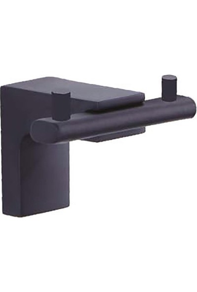 Global Line Viona Bornoz Askılık Ikili Mat Siyah 126603